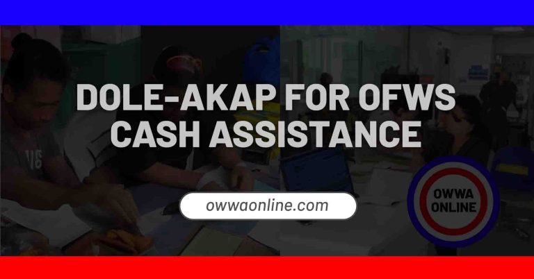 DOLE-AKAP Online Application Cash Assistance for OFWs - OWWA Online