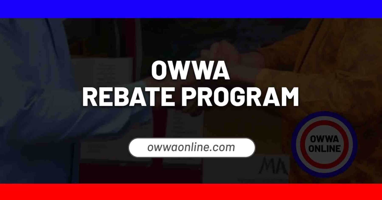 OWWA Rebate Program Application Procedure - OWWA Online