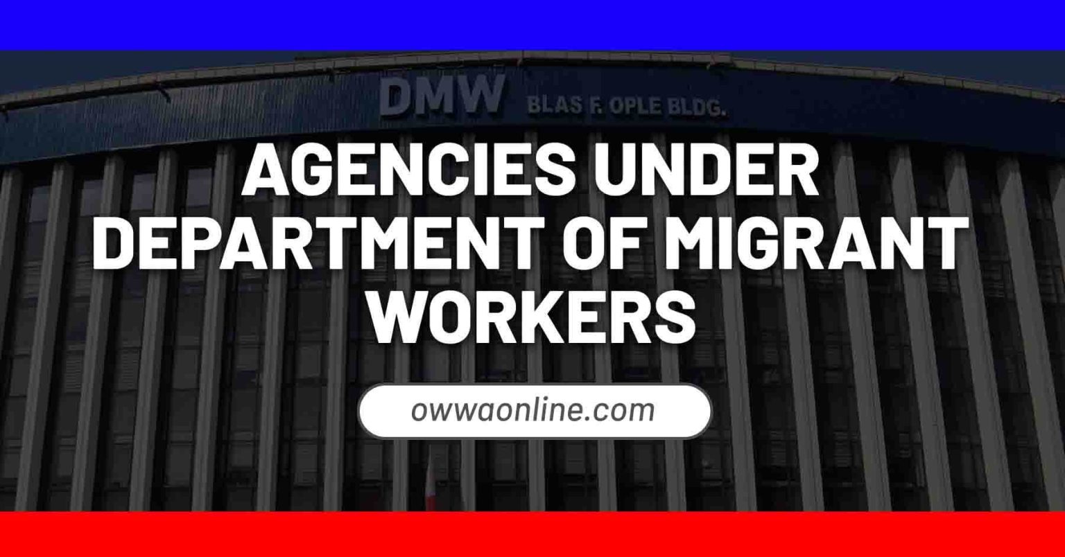 Complete List of DMW-Absorbed Agencies - OWWA Online