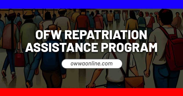 OWWA Repatriation Program: How to Apply for OFWs - OWWA Online